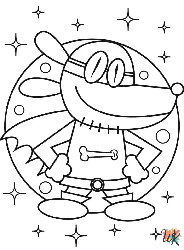 34 Dog Man Coloring Pages For Kids - ColoringPagesWK.com