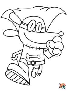 34 Dog Man Coloring Pages For Kids - ColoringPagesWK.com