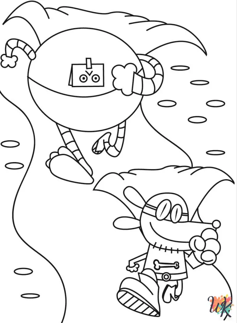 34 Dog Man Coloring Pages For Kids - ColoringPagesWK.com
