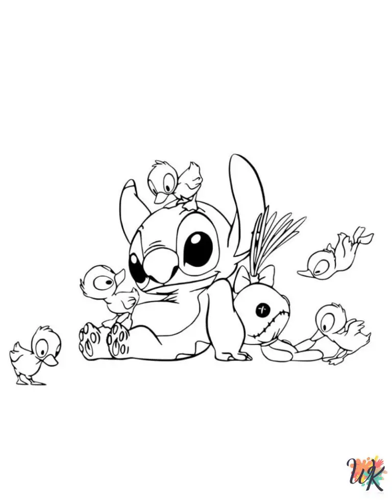 53 Stitch Coloring Pages For Kids - ColoringPagesWK.com