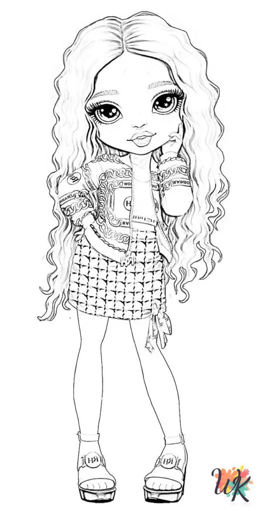33 Rainbow High Coloring Pages For Kids - ColoringPagesWK