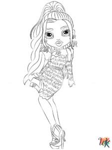 33 Rainbow High Coloring Pages For Kids - ColoringPagesWK