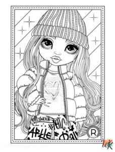 33 Rainbow High Coloring Pages For Kids - ColoringPagesWK