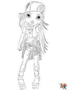 33 Rainbow High Coloring Pages For Kids - ColoringPagesWK