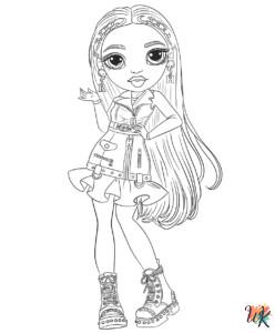 33 Rainbow High Coloring Pages For Kids - ColoringPagesWK