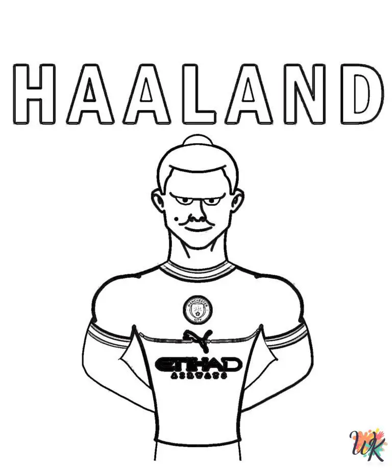 27 Erling Haaland Coloring Pages For Kids - ColoringPagesWK