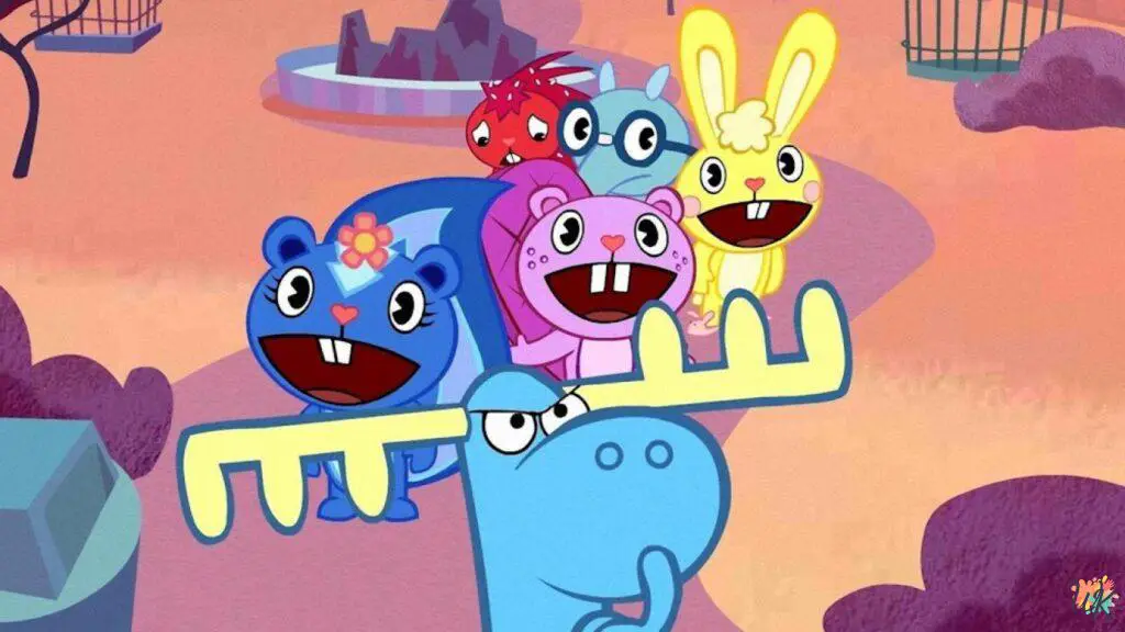 25 Happy Tree Friends Coloring Pages For Kids - ColoringPagesWK