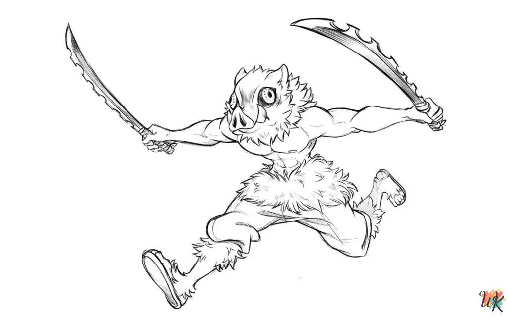 50 Inosuke Coloring Pages For Kids - ColoringPagesWK.com