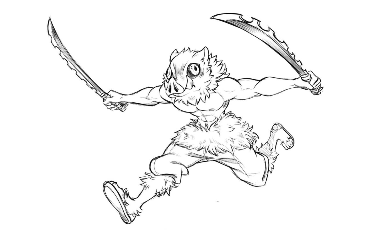 50 Inosuke Coloring Pages For Kids - ColoringPagesWK.com