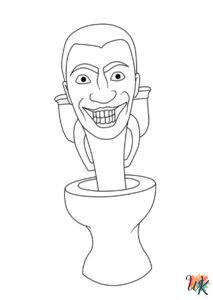 20 Skibidi Toilet Coloring Pages For Kids - ColoringPagesWK
