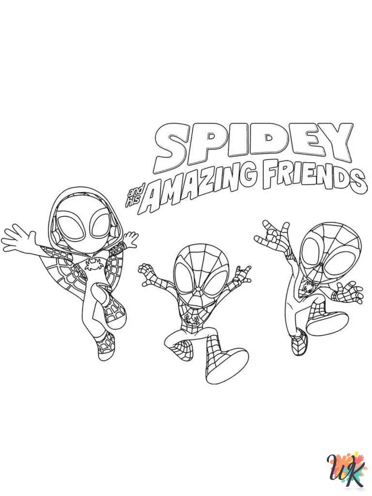 Spidey And His Amazing Friends Coloring Pages For Kids