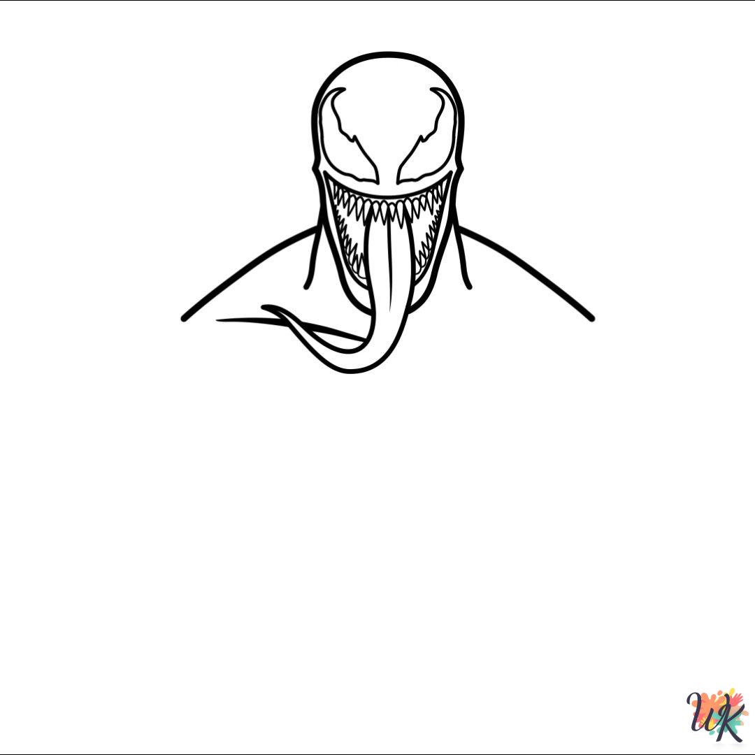Venom Head Coloring Pages