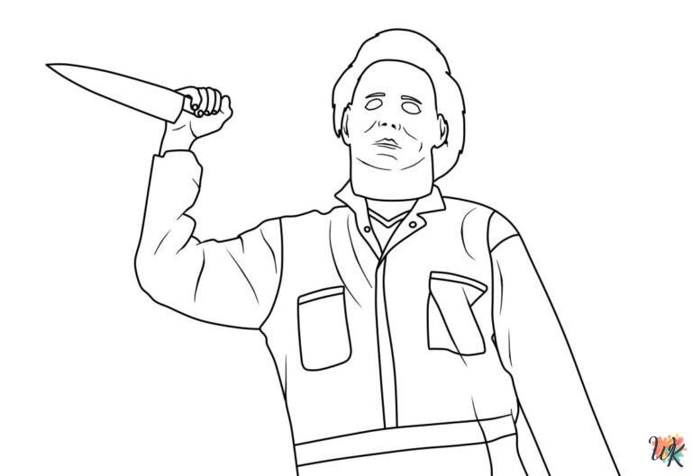 22 Michael Myers Coloring Pages For Kids - ColoringPagesWK