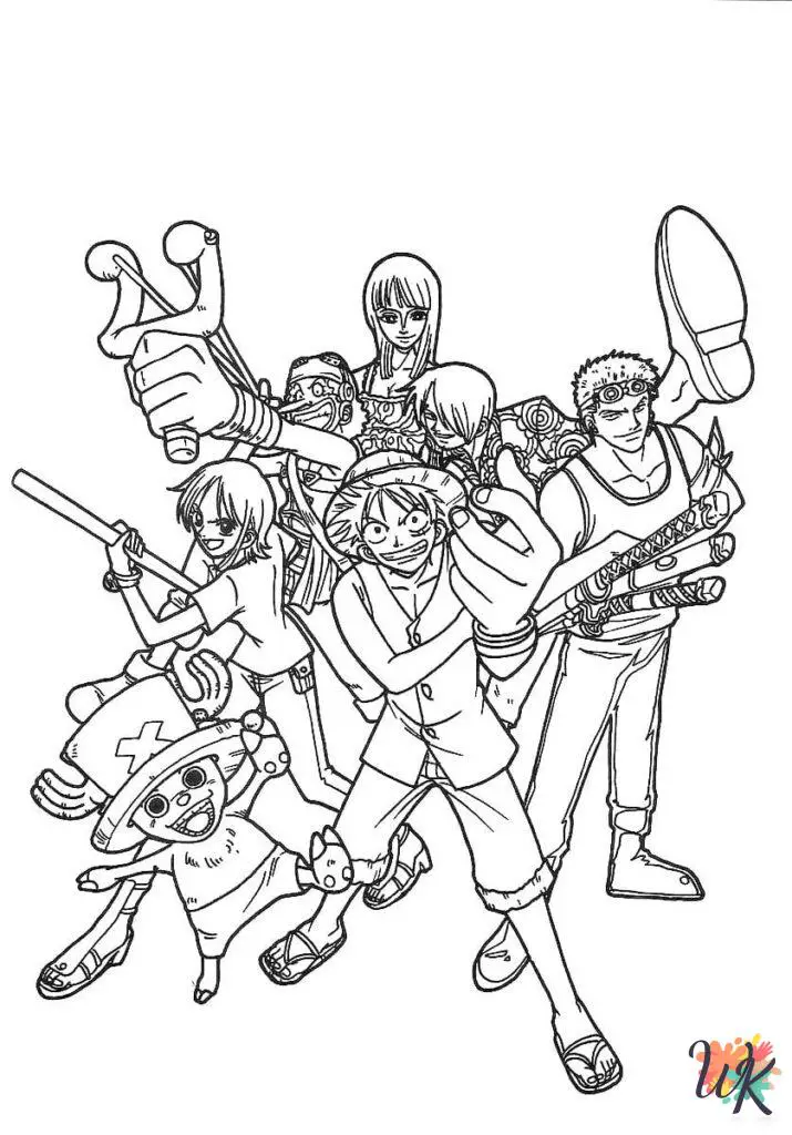 64 One Piece Coloring Pages For Kids - ColoringPagesWK.com