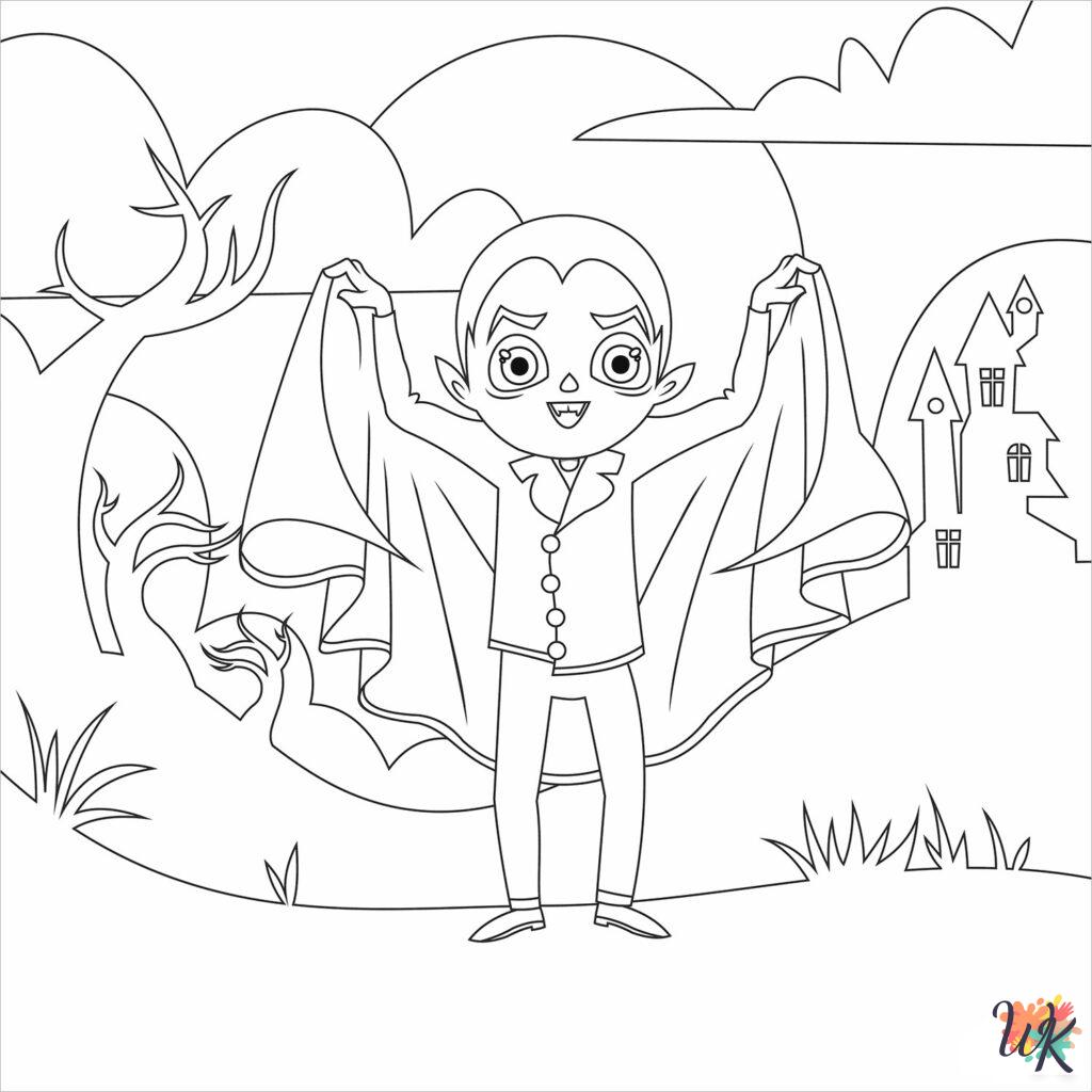 18 Dracula Coloring Pages For Kids