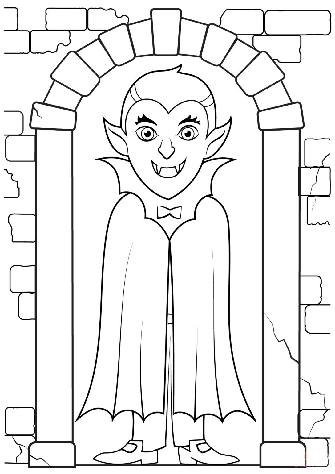 18 Dracula Coloring Pages For Kids