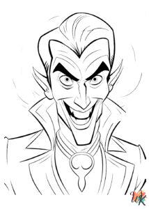 18 Dracula Coloring Pages For Kids