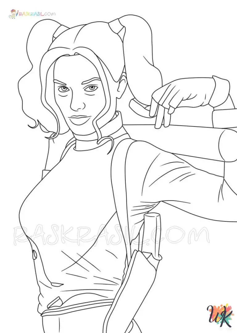 25 Harley Quinn Coloring Pages For Kids - ColoringPagesWK