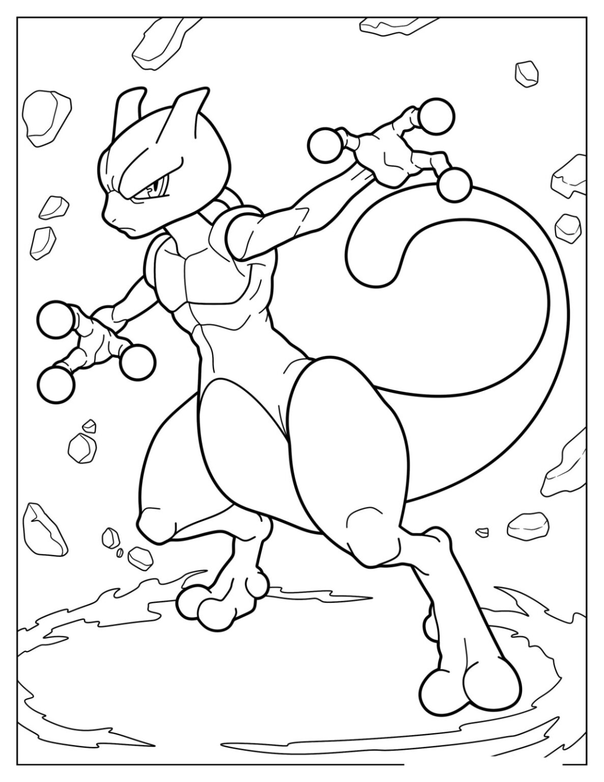 20 Mewtwo Coloring Pages - Explore The Mystique Of Pokémon