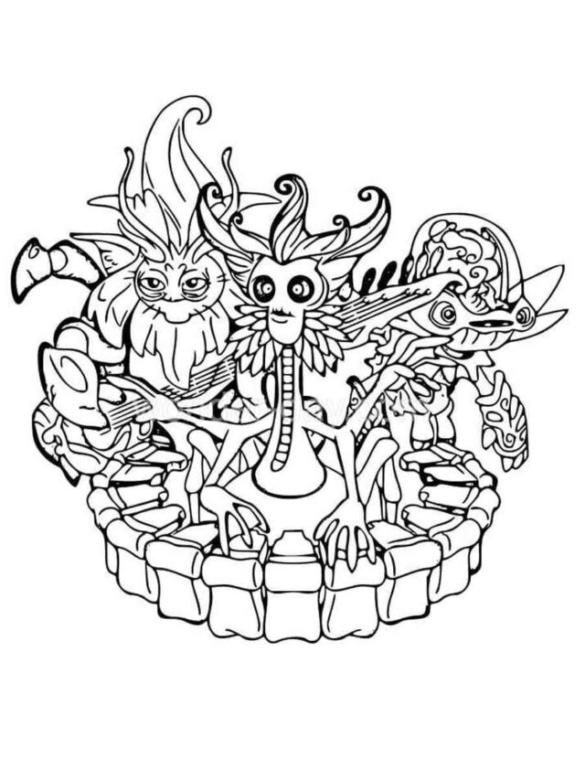37 My Singing Monsters Coloring Pages - Create Your Own Musical Band