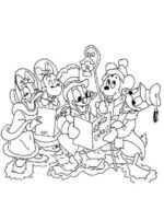 45 Christmas Disney Coloring Pages For Kids - ColoringPagesWK
