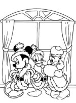45 Christmas Disney Coloring Pages For Kids - ColoringPagesWK
