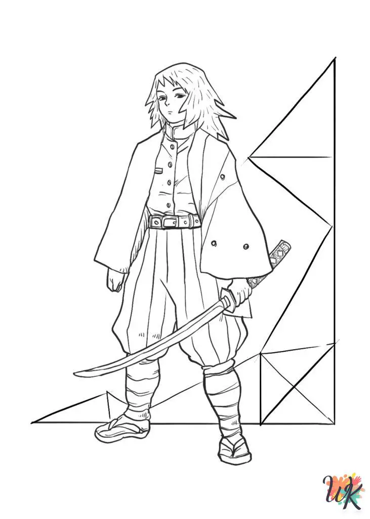 47 Demon Slayer Coloring Pages For Kids | ColoringPagesWK