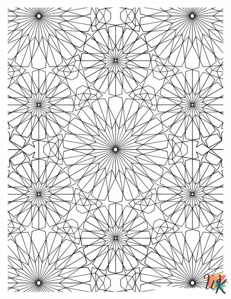 34 Geometric Coloring Pages | Let Your Child's Imagination Soar