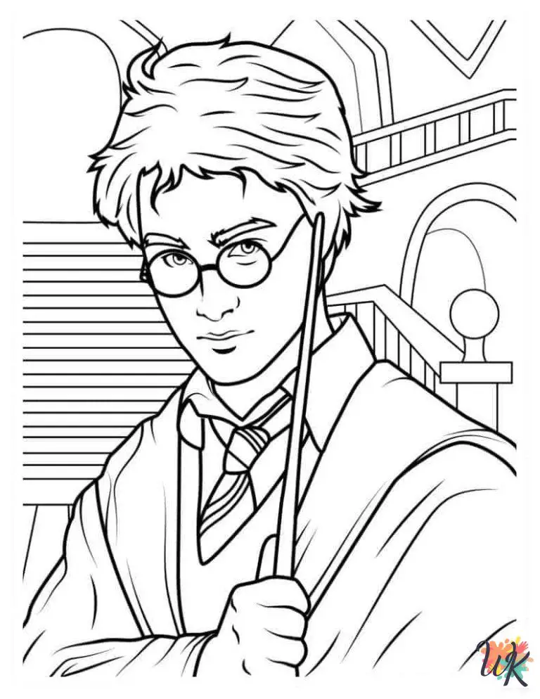 44 Harry Potter Coloring Pages For Kids - ColoringPagesWK