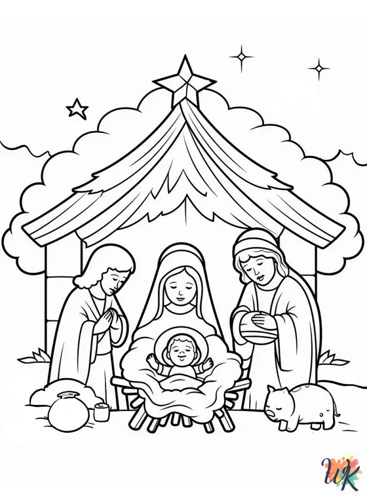 40 Nativity Coloring Pages - Faith-Focused Fun For Kids