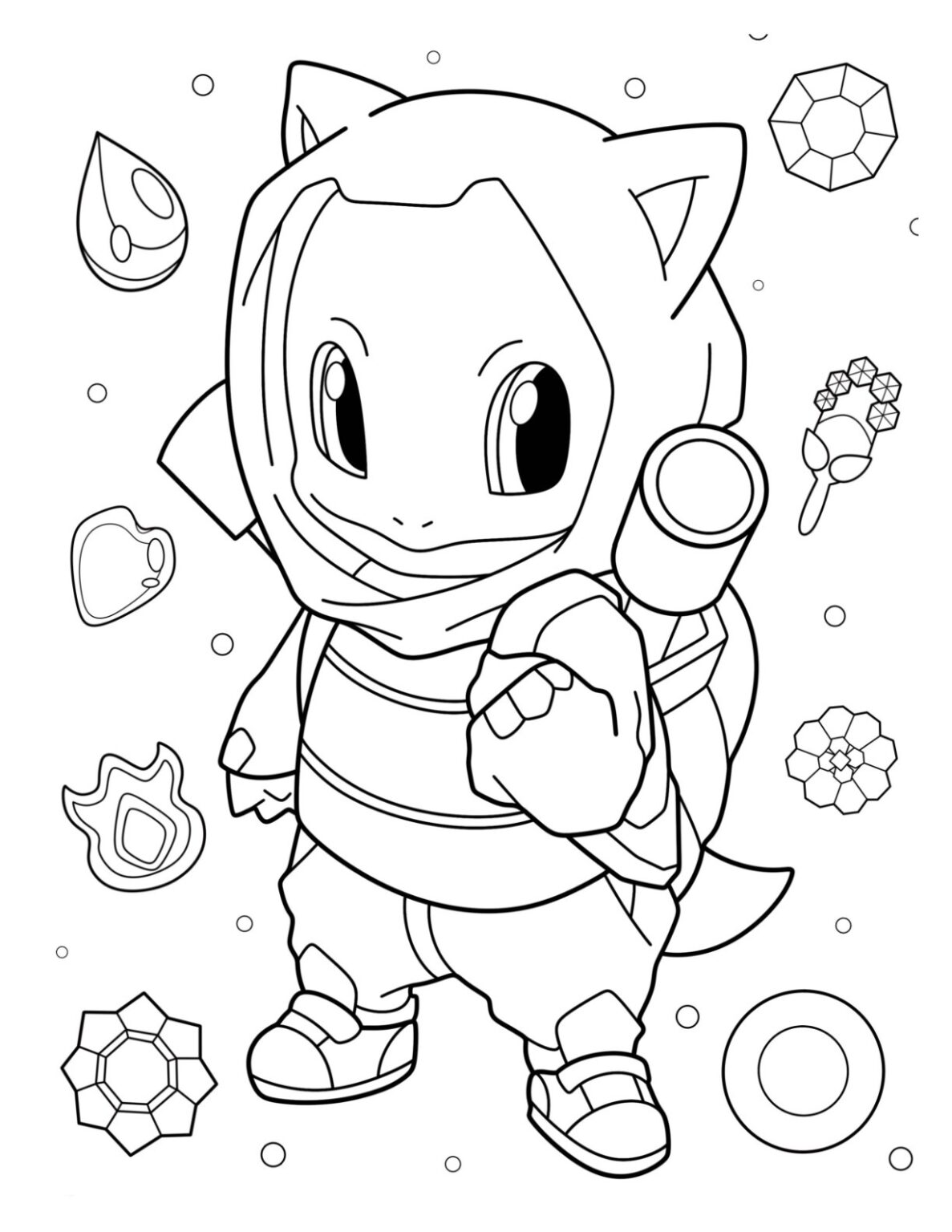 24 Squirtle Coloring Pages For Kids - Print & Color For Fun!