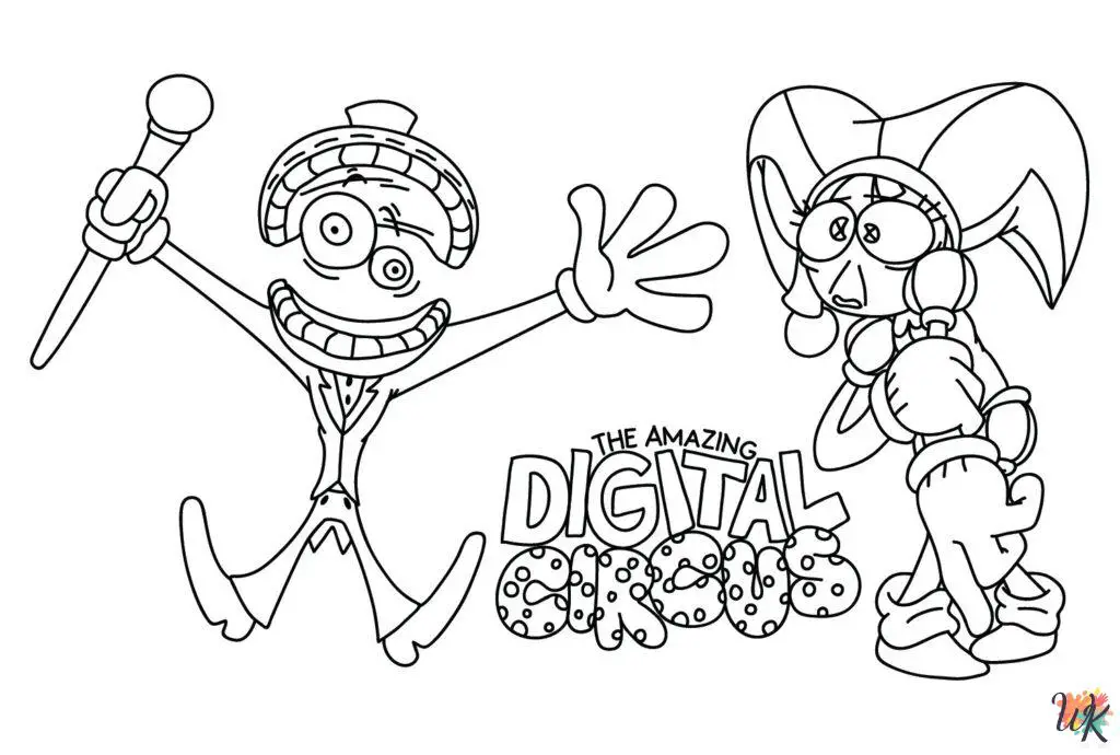 54 The Amazing Digital Circus Coloring Pages For Kids - ColoringPagesWK