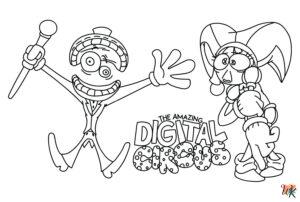 54 The Amazing Digital Circus Coloring Pages For Kids - ColoringPagesWK