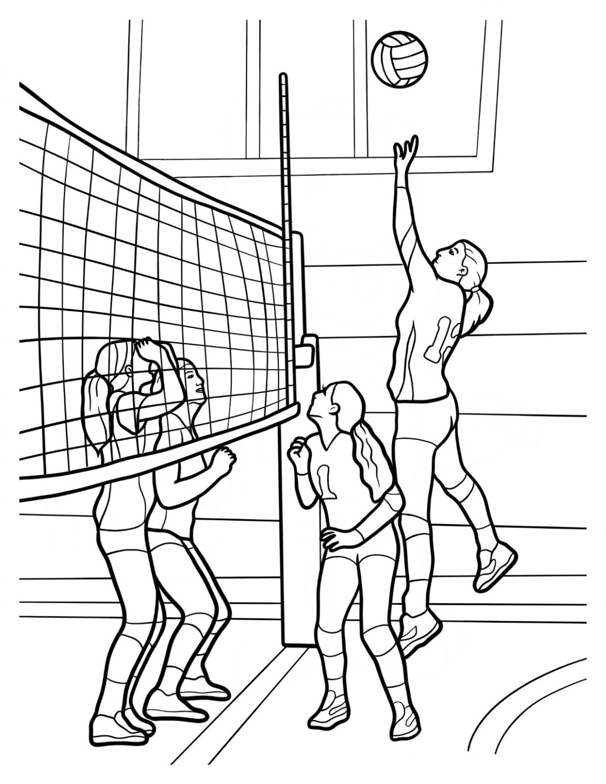 32 Volleyball Coloring Pages - Fun And Educational | ColoringPagesWK