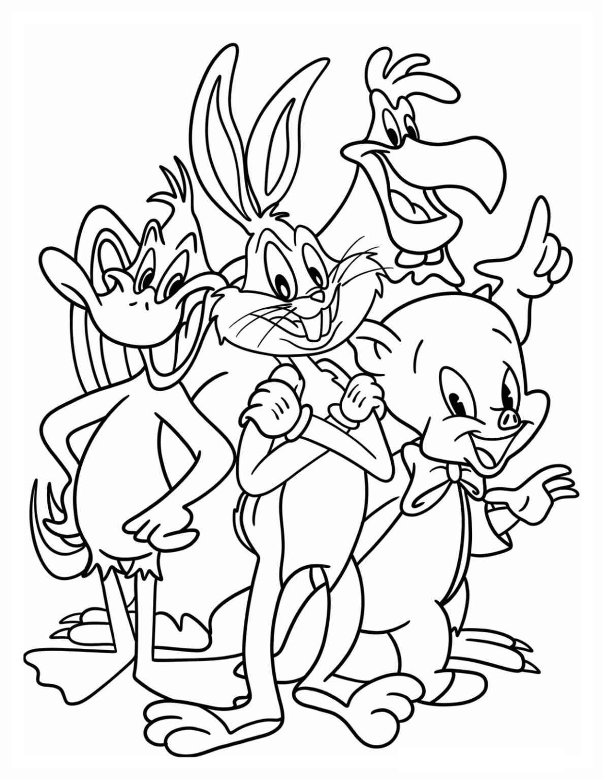 20 Bugs Bunny Coloring Pages For Kids - ColoringPagesWK