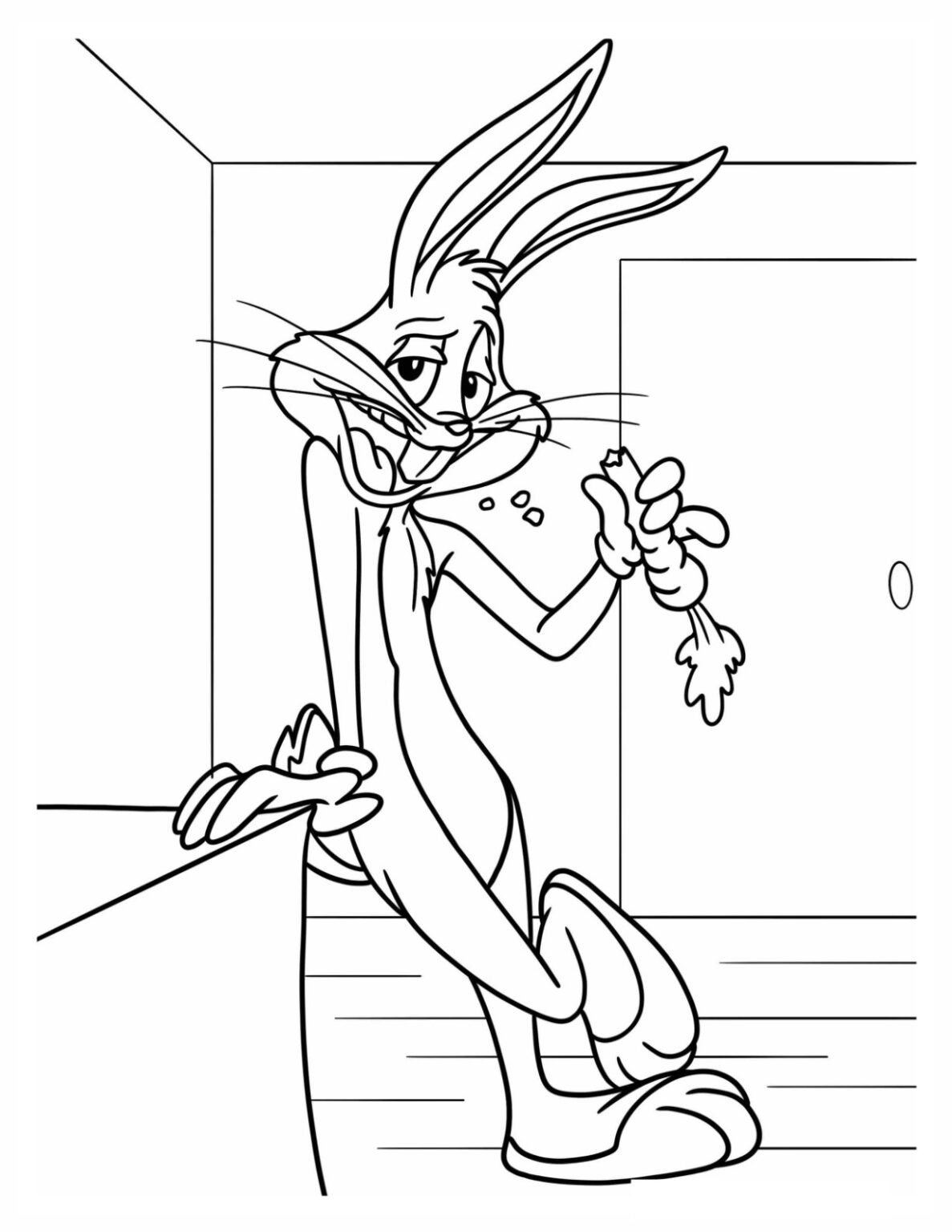 20 Bugs Bunny Coloring Pages For Kids - ColoringPagesWK
