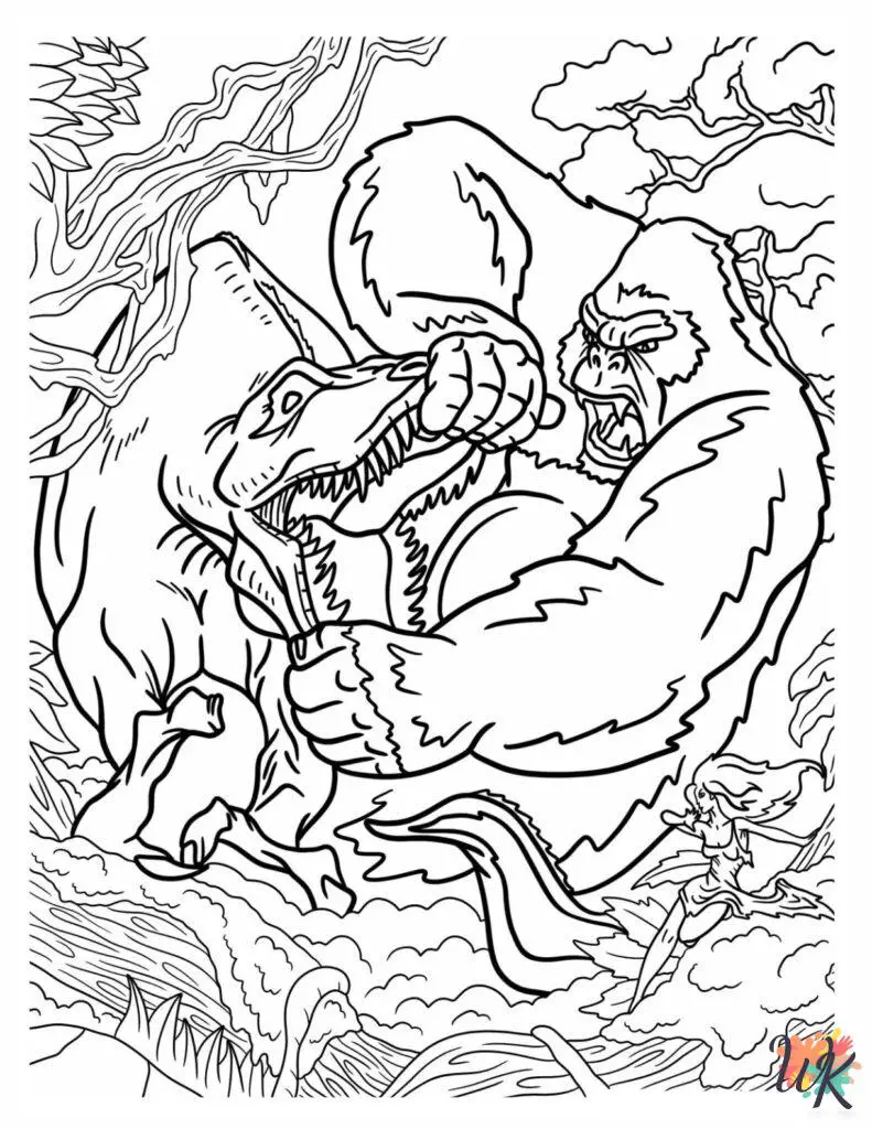19 King Kong Coloring Pages For Kids - ColoringPagesWK