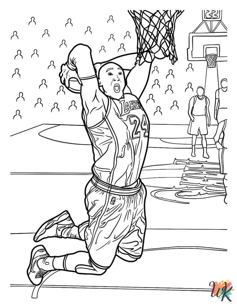 15 Kobe Bryant Coloring Pages For Kids - ColoringPagesWK