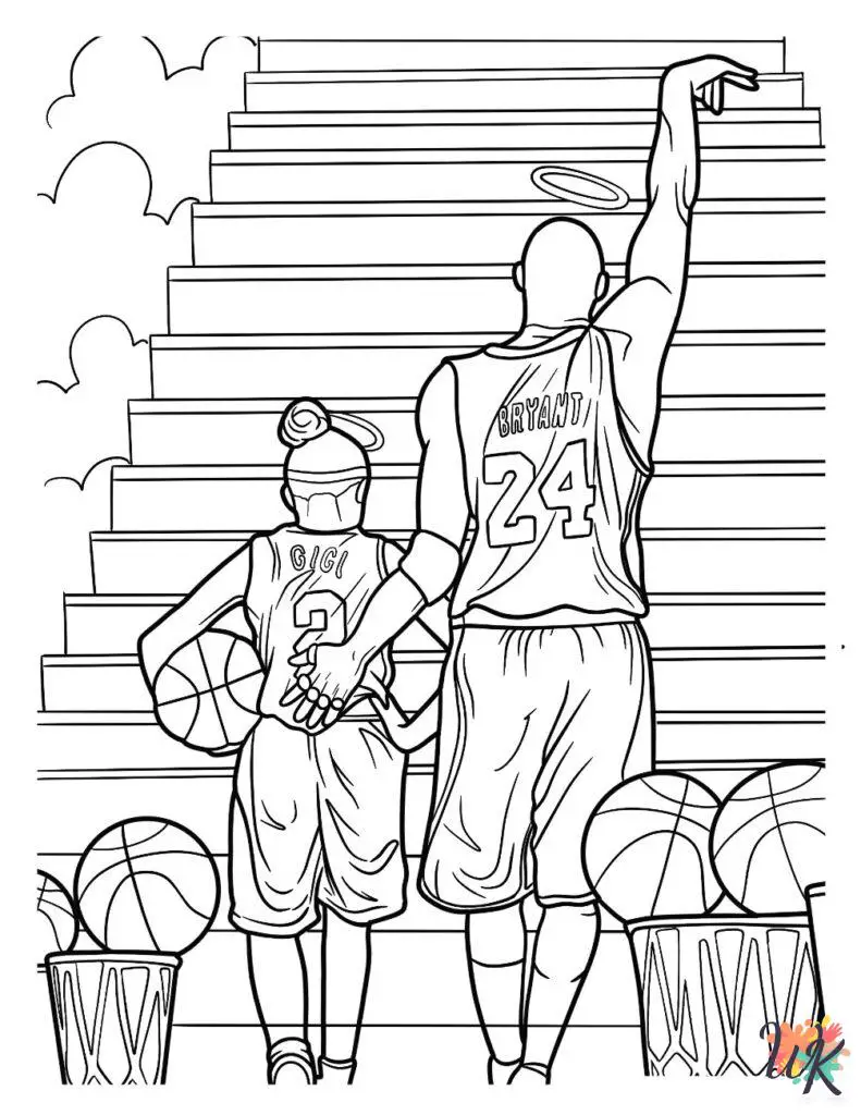 15 Kobe Bryant Coloring Pages For Kids - ColoringPagesWK