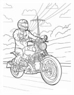 39 Motorcycle Coloring Pages For Kids - ColoringPagesWK