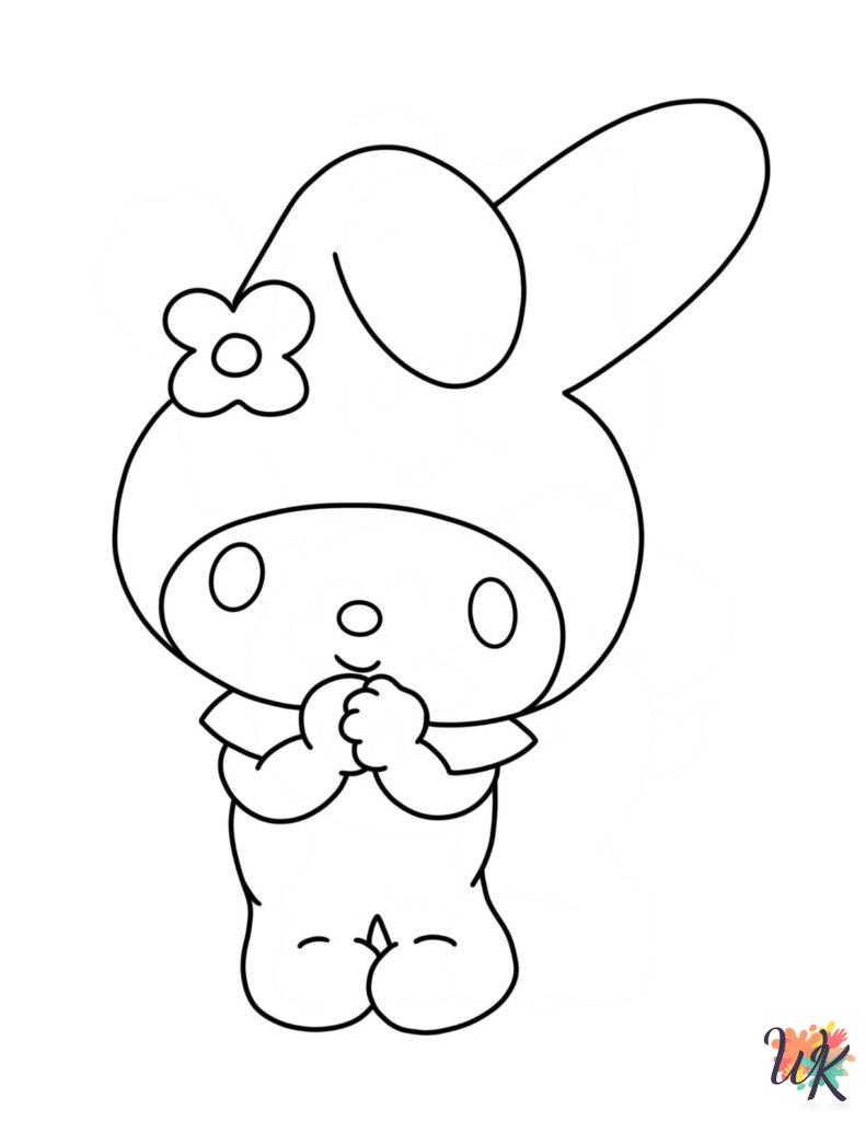24 My Melody Coloring Pages For Kids - Coloring PagesWK
