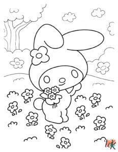 24 My Melody Coloring Pages For Kids - Coloring PagesWK