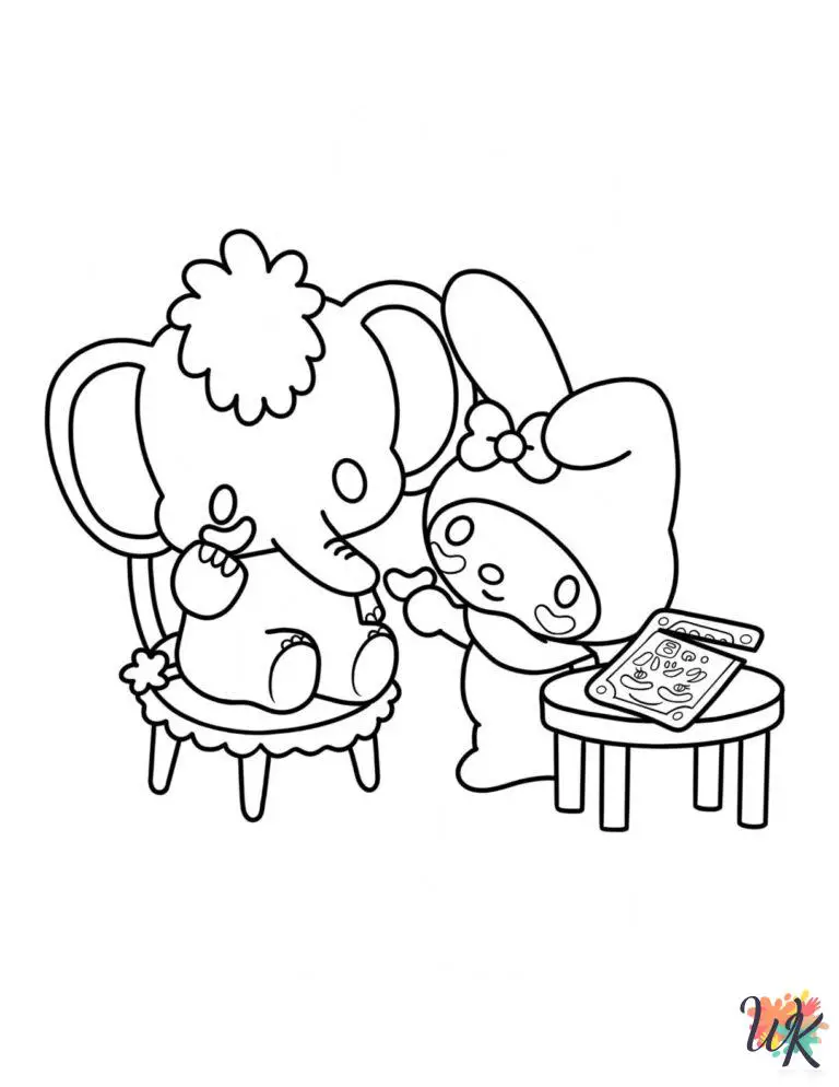 24 My Melody Coloring Pages For Kids - Coloring PagesWK