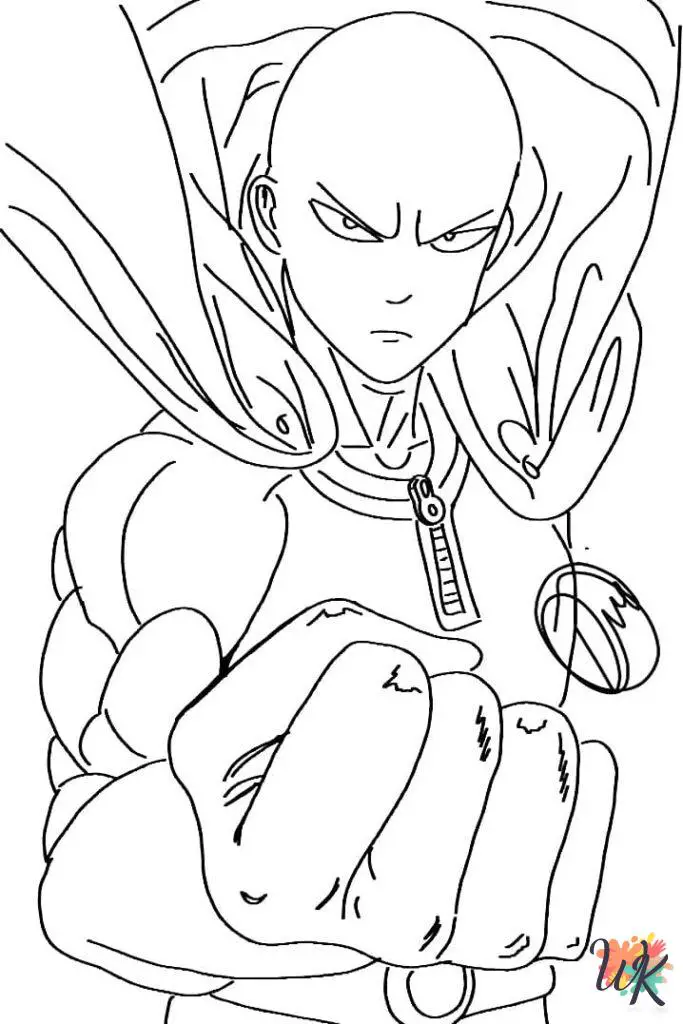 69 One-Punch Man Coloring Pages For Kids | Fun And Creative Activity