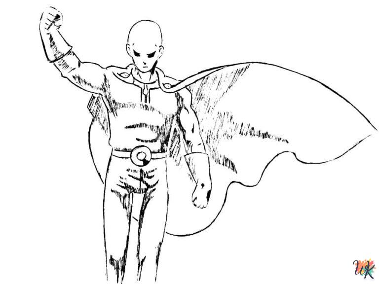 69 One-Punch Man Coloring Pages For Kids | Fun And Creative Activity
