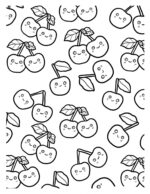 20 Cherry Coloring Page