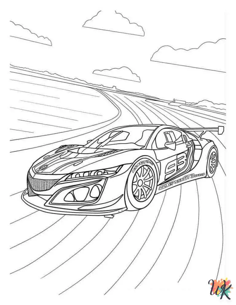 49 Race Car Coloring Pages For Kids - ColoringPagesWK