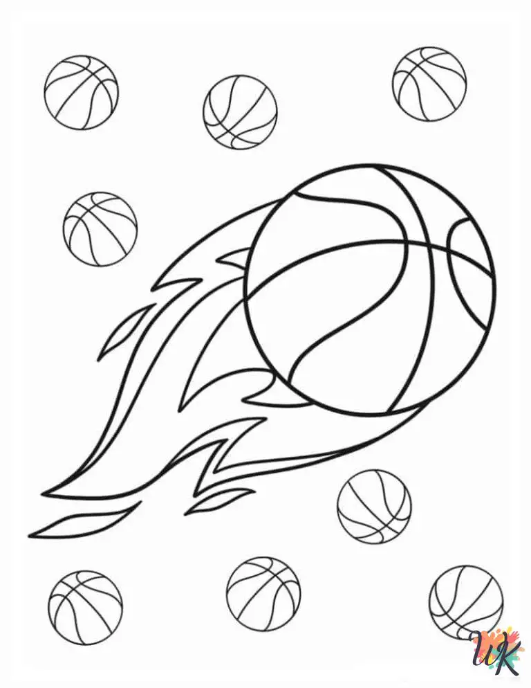 30 Basketball Coloring Pages For Kids - ColoringPagesWK