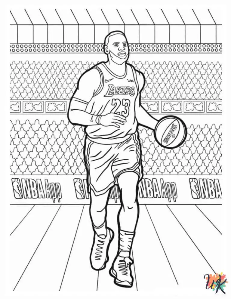 30 Basketball Coloring Pages For Kids - ColoringPagesWK