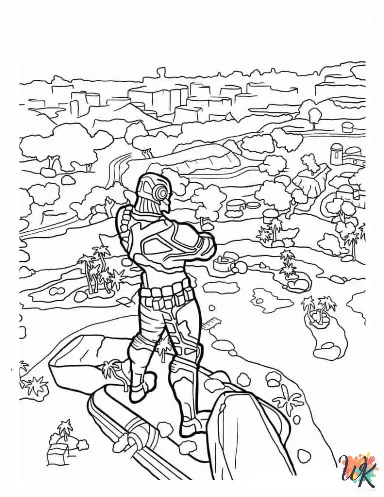 59 Fortnite Coloring Pages For Kids - ColoringPagesWK